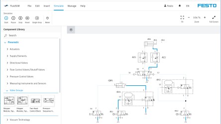 ซอฟต์แวร์จำลอง FluidSIM | Festo TH