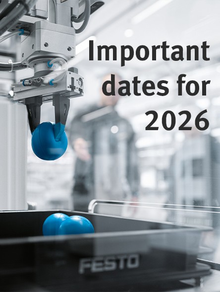 Annual stock take and opening and closing dates for 2025 | Festo ZA