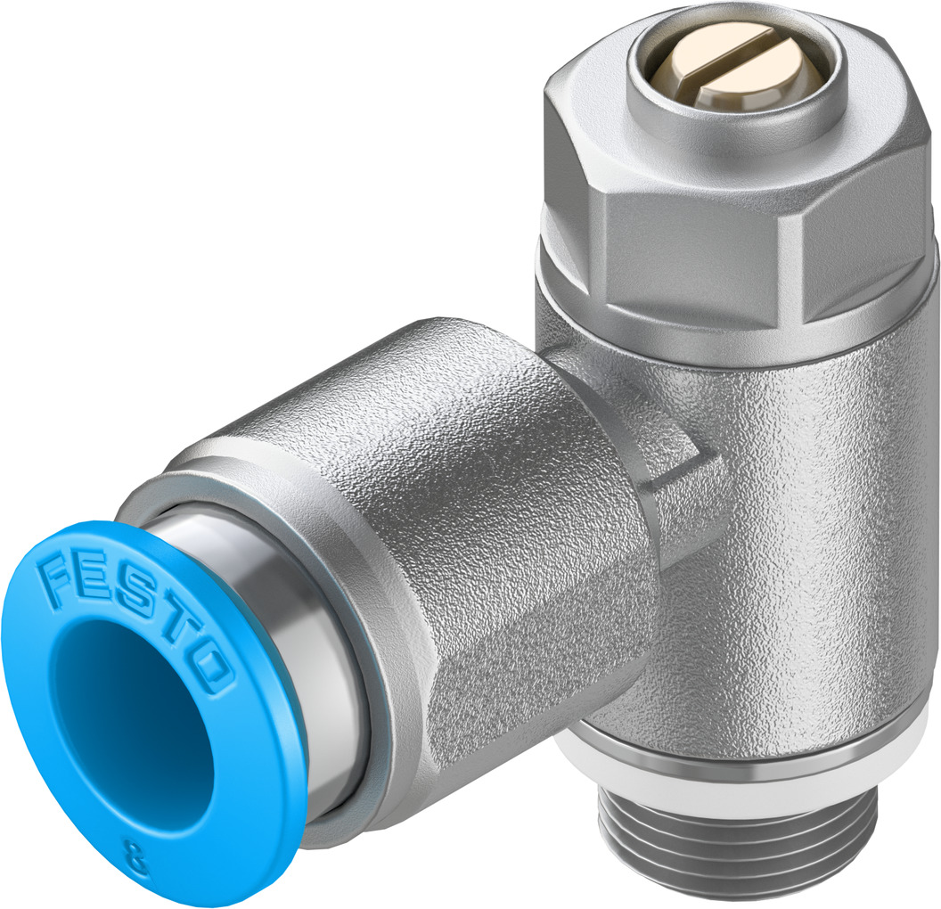 One-way flow control valve GRLA-1/8-QS-8-D | Festo USA