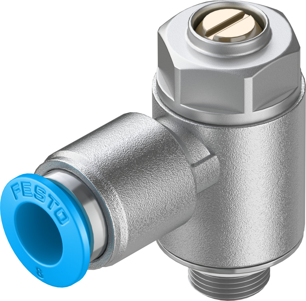 One-way flow control valve GRLA-1/8-QS-8-MF-D | Festo USA