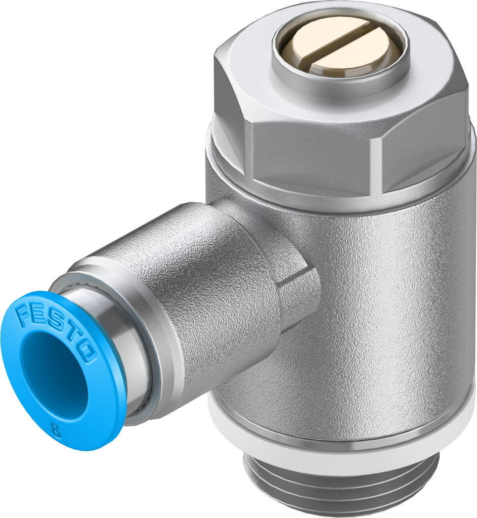 One-way flow control valve GRLA-3/8-QS-8-D | Festo USA