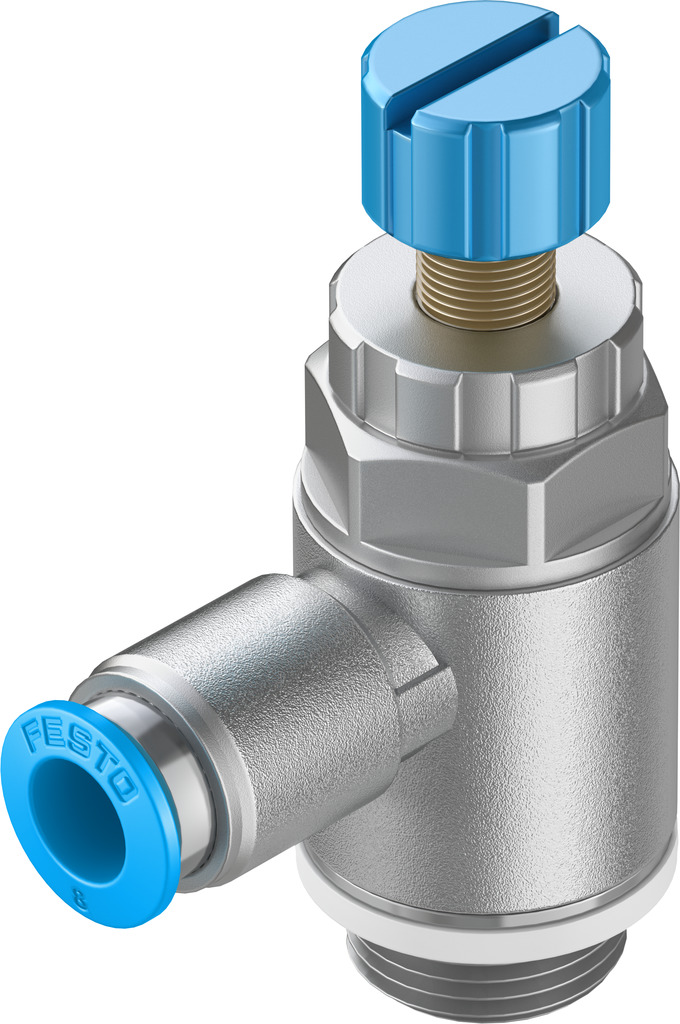 One-way flow control valve GRLA-3/8-QS-8-RS-D | Festo USA