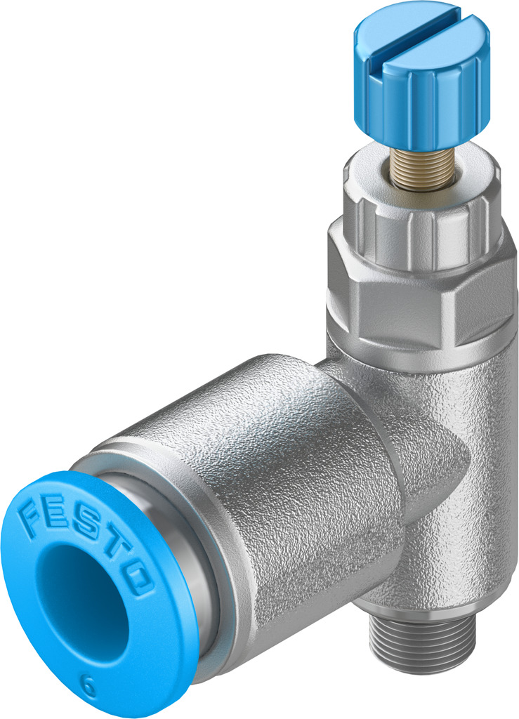 One-way flow control valve GRLA-M5-QS-6-RS-D | Festo USA