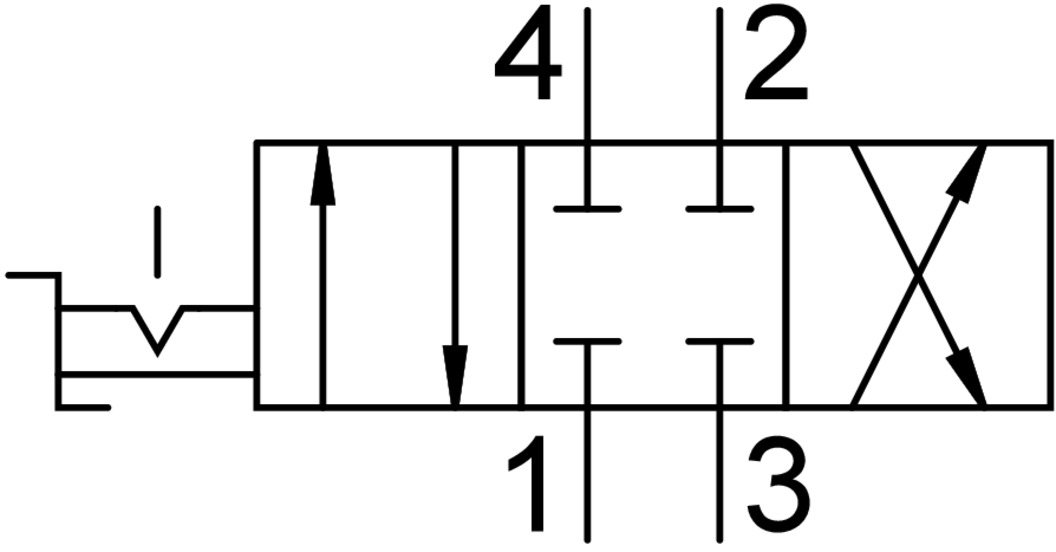 Hand lever valve VHER-H-B43C-B-G14 | Festo USA