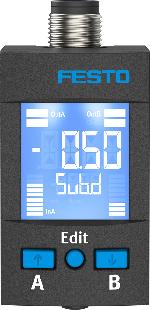 Pressure sensor SPAU-P10R-W-G18FD-L-PNLK-PNVBA-M12U | Festo USA