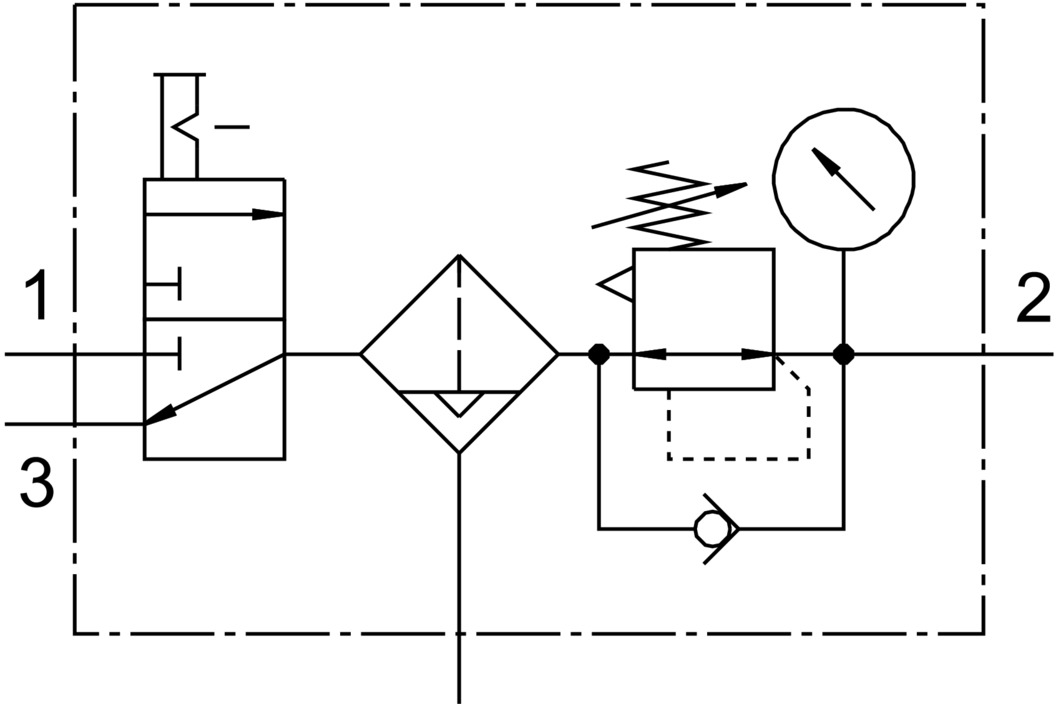 Air preparation combination unit MSB6-1/2:C3J4-WP | Festo USA