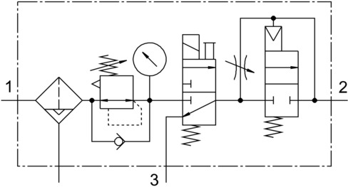 Air preparation combination unit MSB6-1/2:J2D1A1-WP | Festo USA