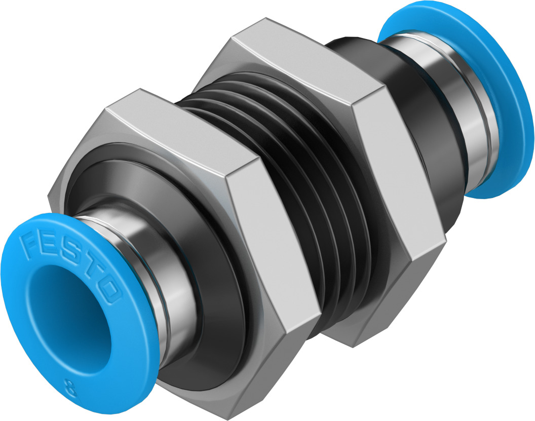 Push-in bulkhead connector QSS-8 | Festo USA