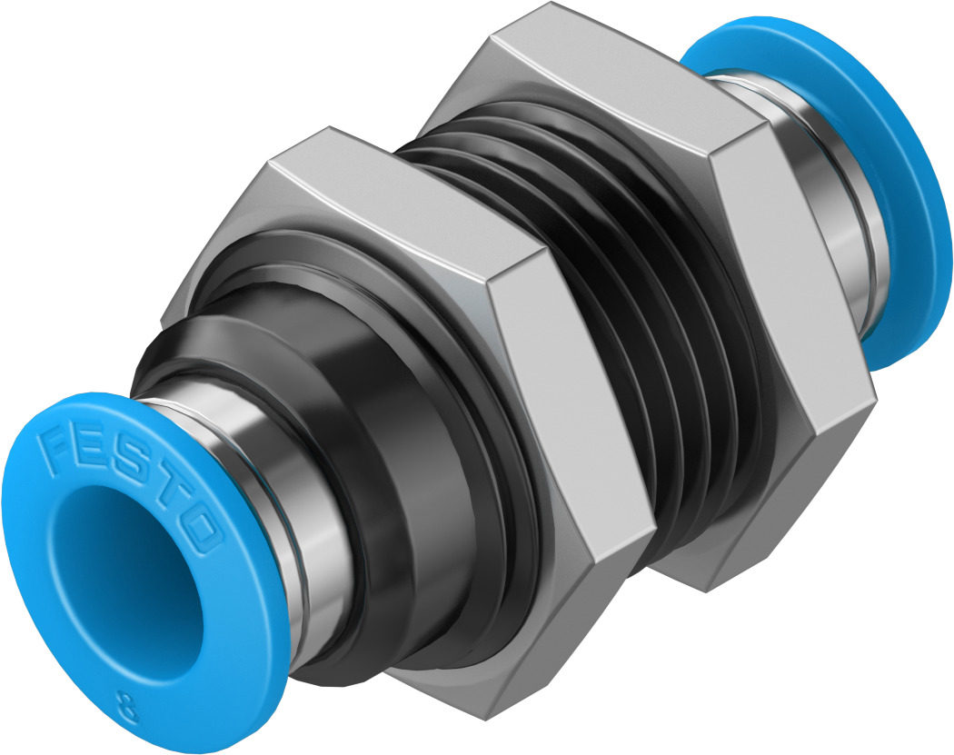 Push-in bulkhead connector QSS-8 | Festo USA