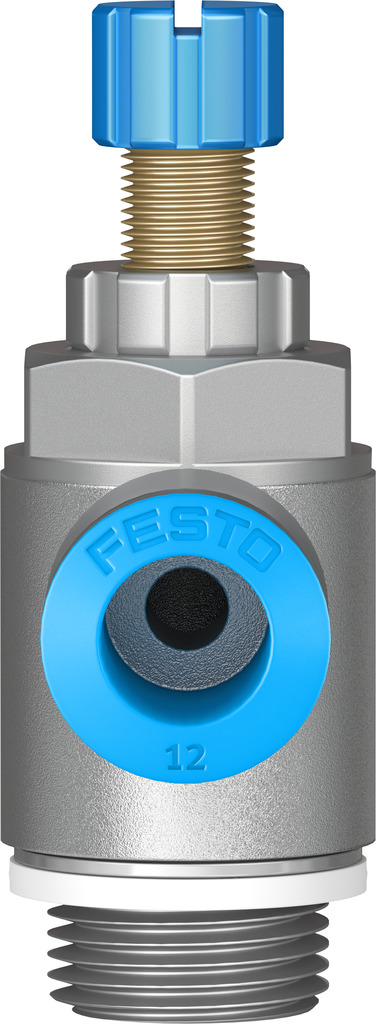 One-way flow control valve GRLA-1/2-QS-12-RS-D | Festo USA