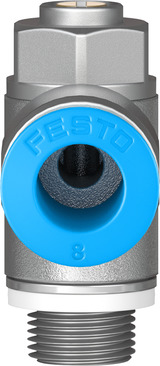 One-way flow control valve GRLA-1/8-QS-8-D | Festo USA