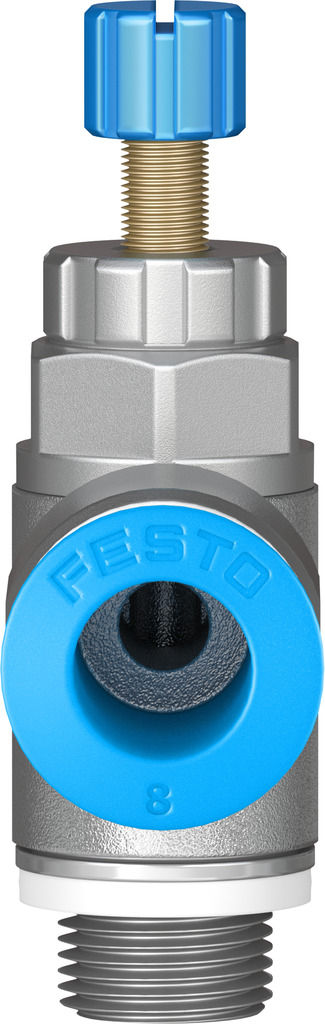 One-way flow control valve GRLA-1/8-QS-8-RS-D | Festo USA