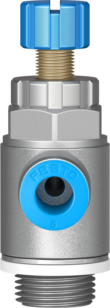 One-way flow control valve GRLA-3/8-QS-8-RS-D | Festo USA