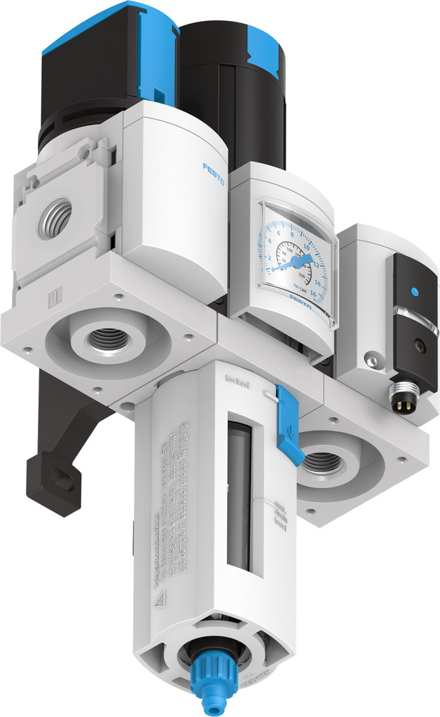 Air preparation combination unit MSB4-1/4:C3:J1:F12-WP | Festo USA
