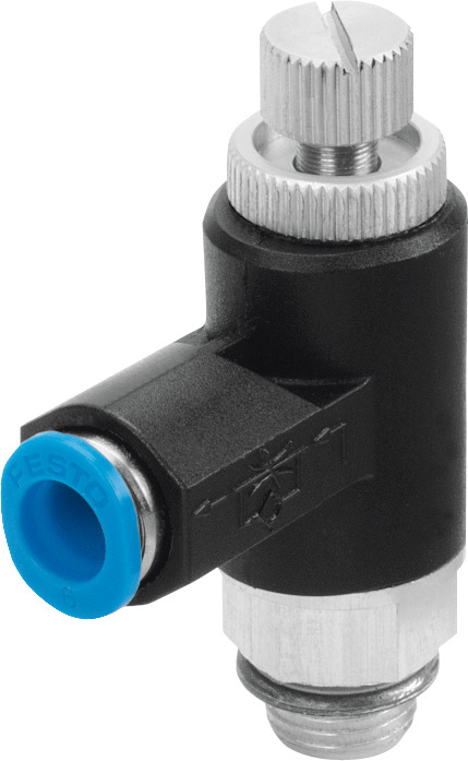 One-way flow control valve GRLA-1/4-QS-8-RS-B | Festo USA