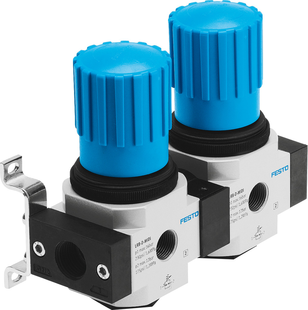 Pressure regulating valve manifold LRB-1/4-D-7-O-K2-MINI | Festo USA
