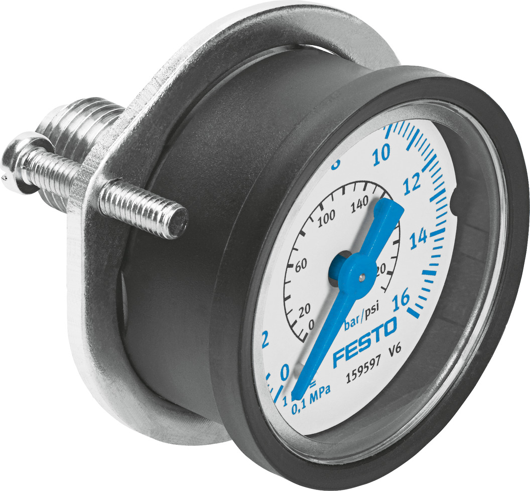 Flanged pressure gauge FMA-40-16-1/4-EN | Festo USA