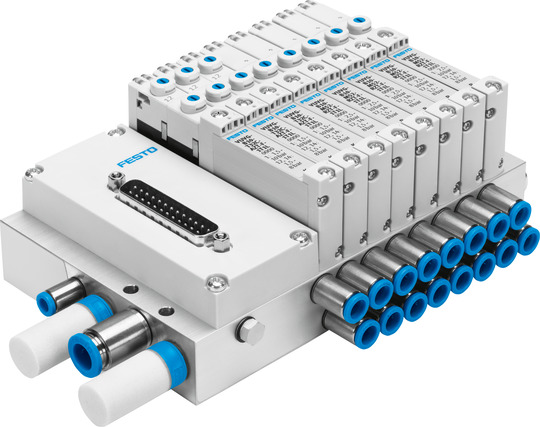 Terminal de distributeurs à raccord multipôle ou connexion de bus de ...