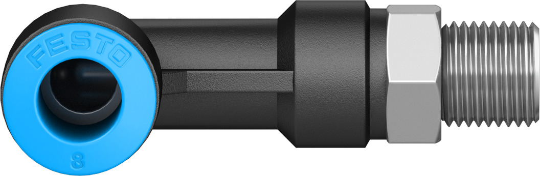 Push-in L-fitting, long QSLL-1/8-8 | Festo USA