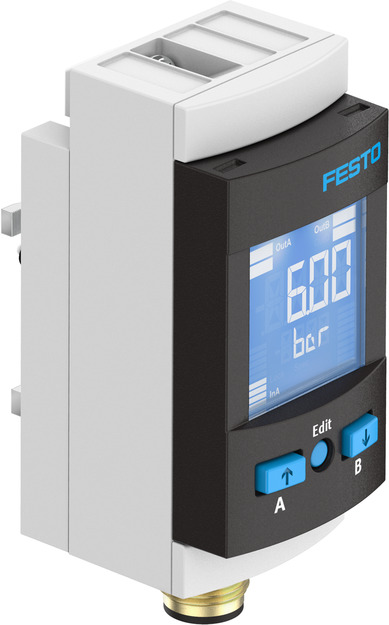 Pressure sensor SPAU-P10R-MS4-F-L-PNLK-PNVBA-M8D | Festo USA
