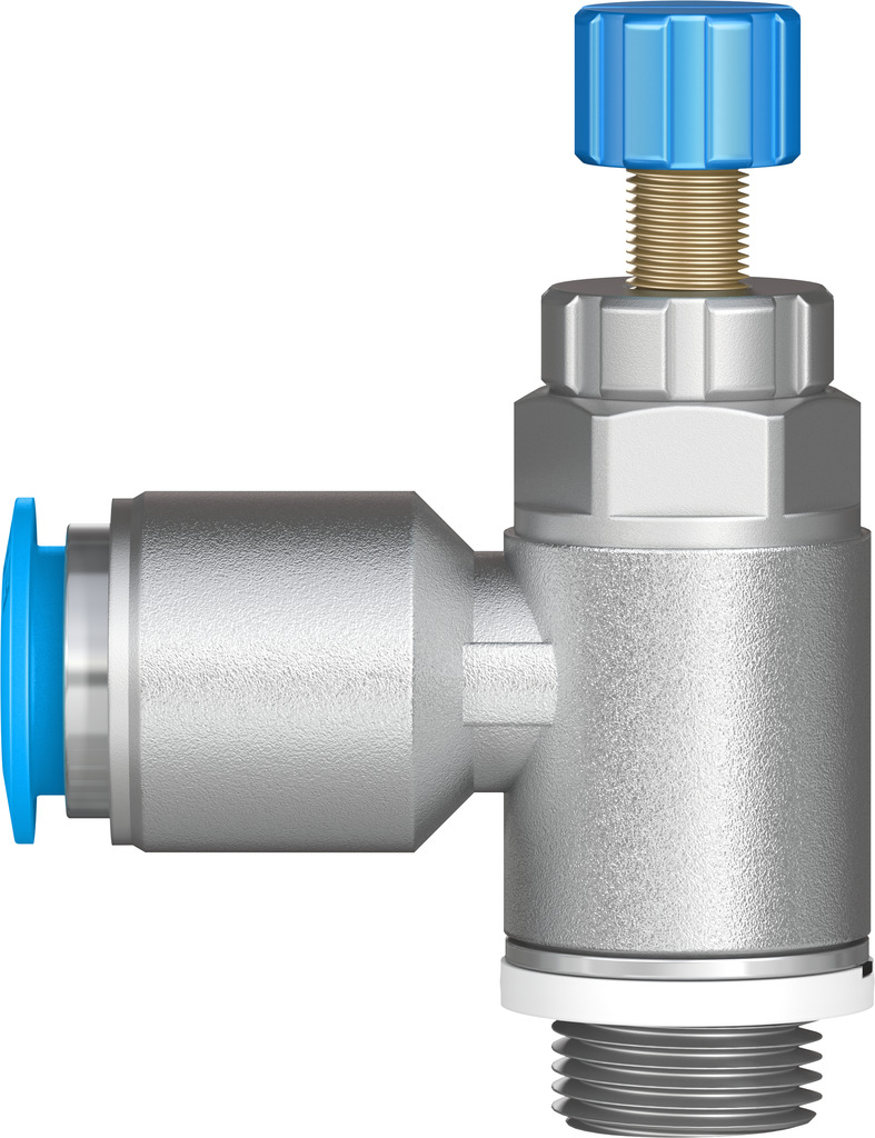 One-way flow control valve GRLA-1/4-QS-10-RS-D | Festo USA