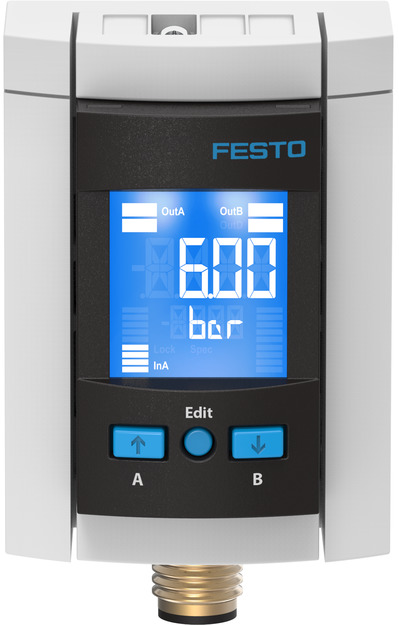 Pressure sensor SPAU-P10R-MS6-F-L-PNLK-PNVBA-M12D | Festo USA