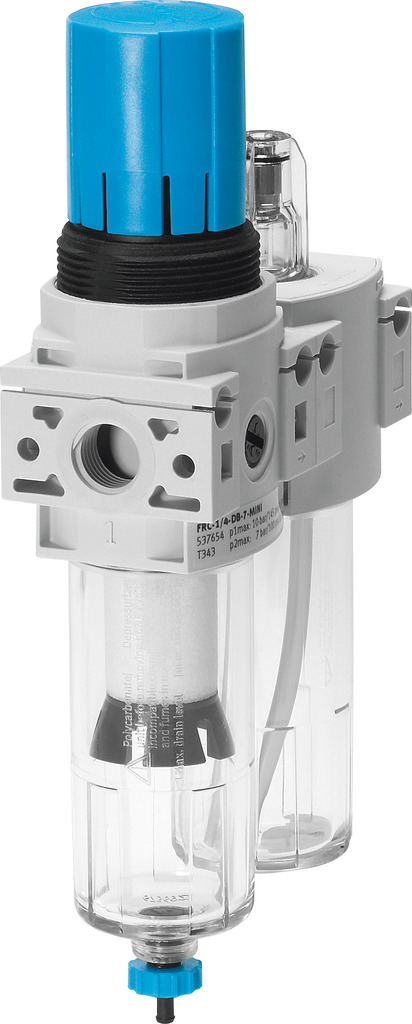 Buy Air preparation combination unit with air line lubricator FRC online | Festo USA