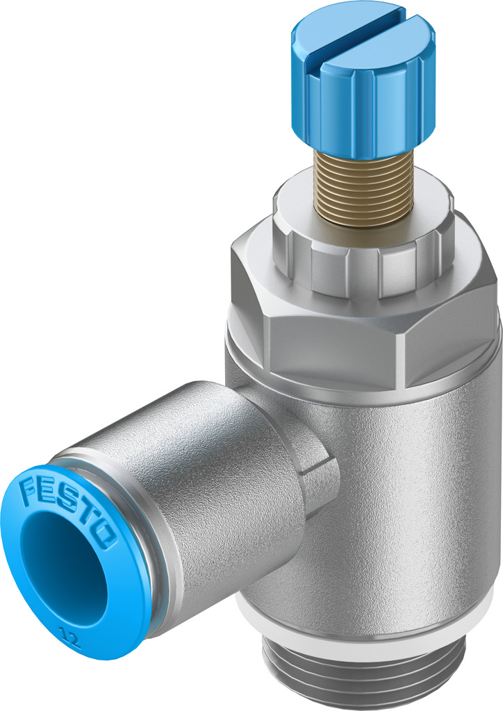 One-way flow control valve GRLA-1/2-QS-12-RS-D | Festo USA