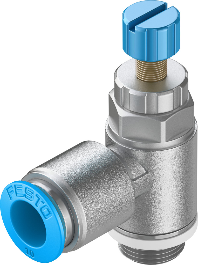 One-way flow control valve GRLA-1/4-QS-10-RS-D | Festo USA