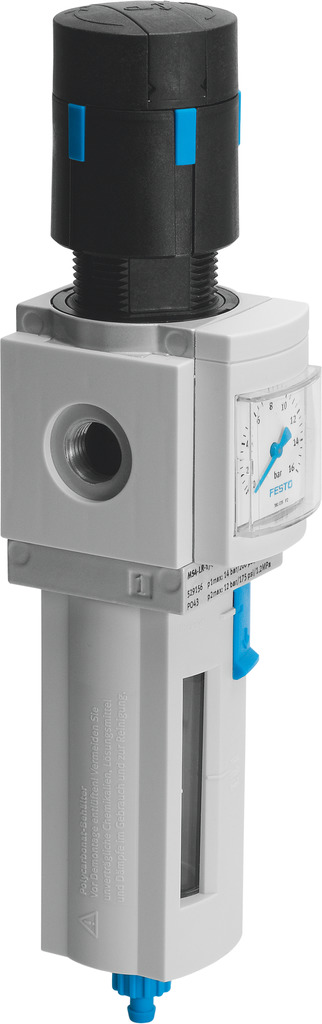 Buy Compressed air filter regulator MS4-LFR online | Festo USA