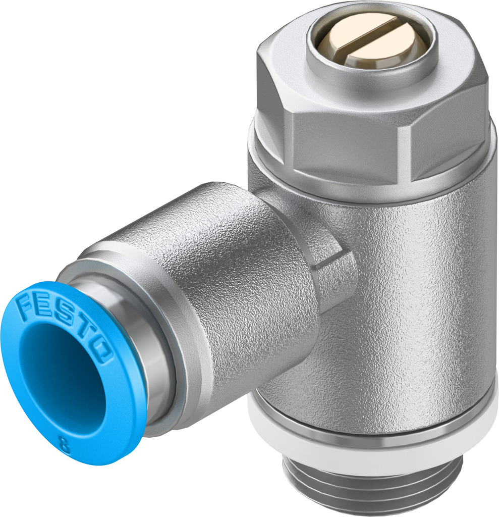 One-way flow control valve GRLA-1/4-QS-8-D | Festo USA