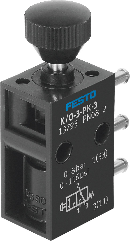Buy Pneumatic valve with push-in connector K,KH,TH online | Festo USA
